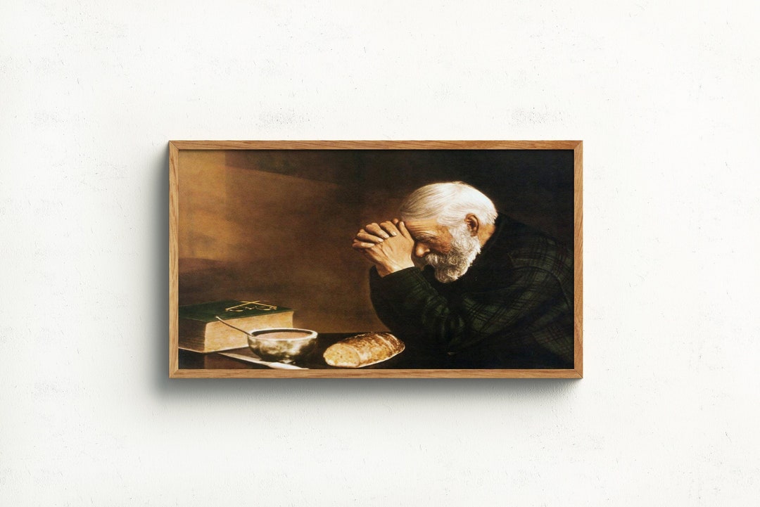 Grace by Eric Enstrom, Frame Art TV, Man Praying Over Bread Samsung ...