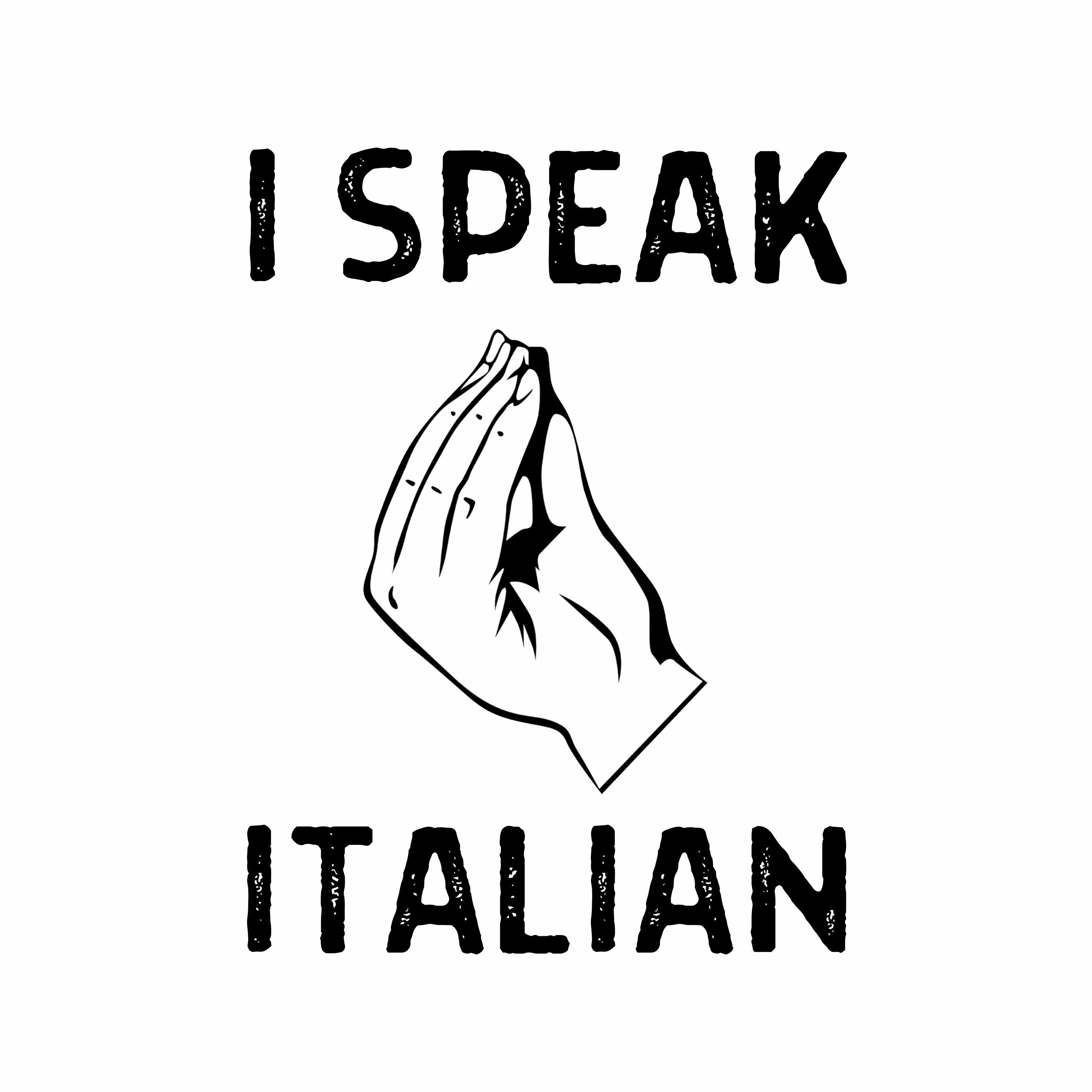 I Speak Italian Funny Italian Gifts Italy Wall Art Italiano - Etsy