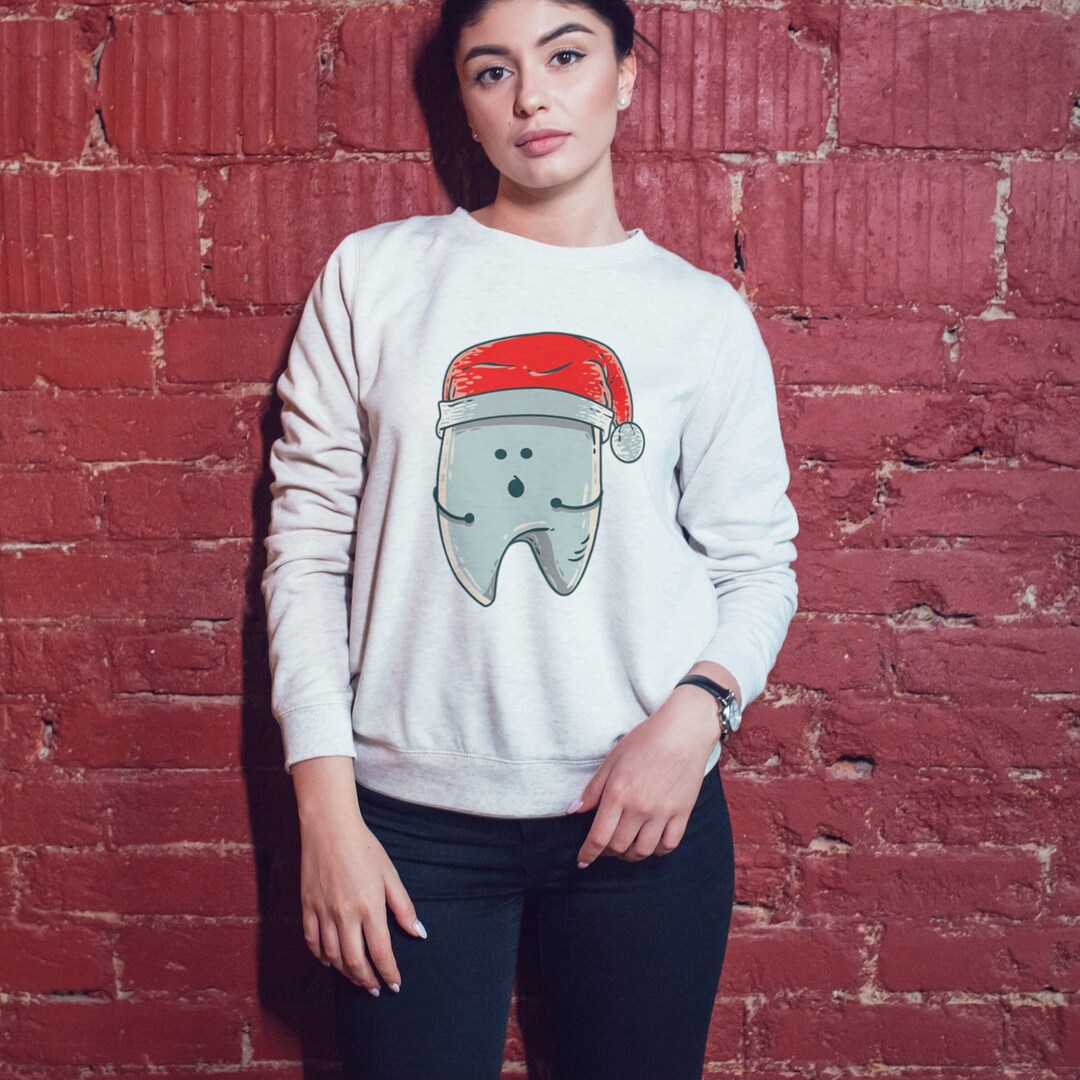 Tooth Santa Hat Dentist Christmas SVG PNG PDF Digital Print Download ...