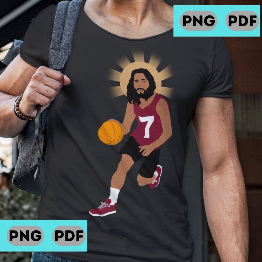 Funny Jesus Basketball PNG PDF Slam Dunk Christian Digital Print ...