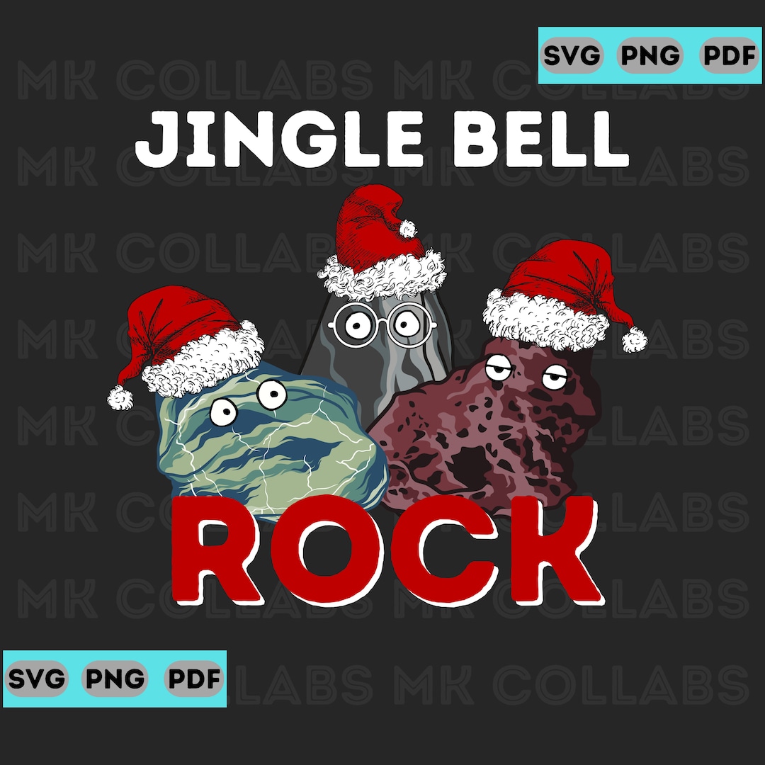 Funny Christmas Geologist Jingle Bell Rock Geology SVG PNG PDF Digital ...