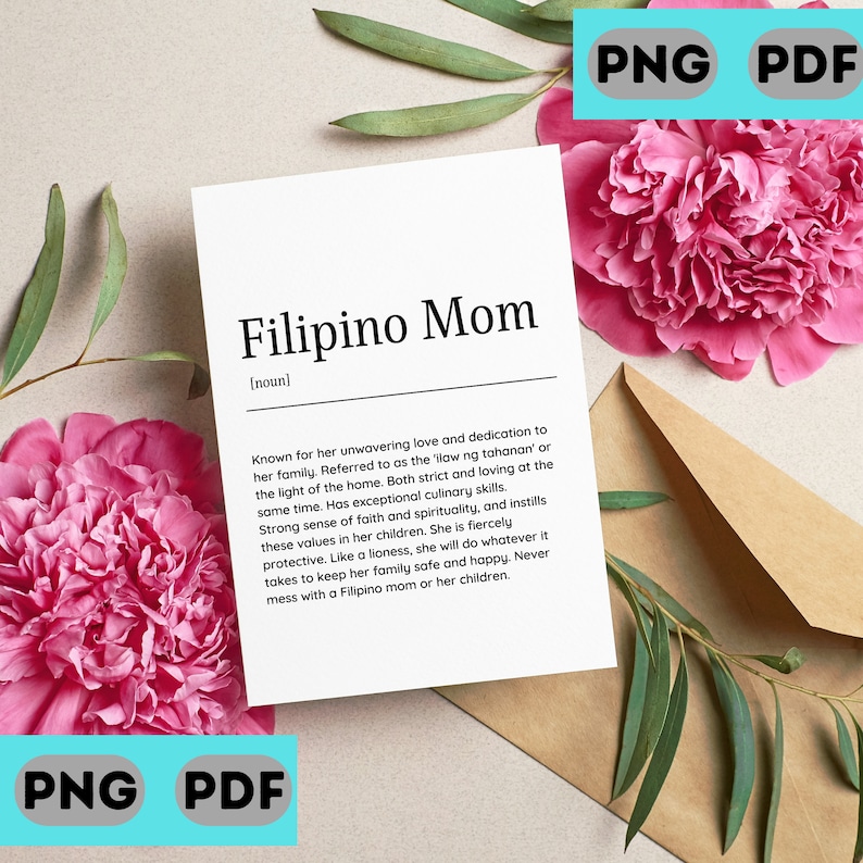Filipino Mom Gifts Mothers Day Gift Nanay Pinay Pride Philippines PNG ...