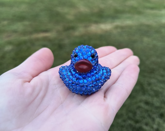 Royal Blue Bling Rhinestone Mini Rubber Duck Ducking Bling - Etsy