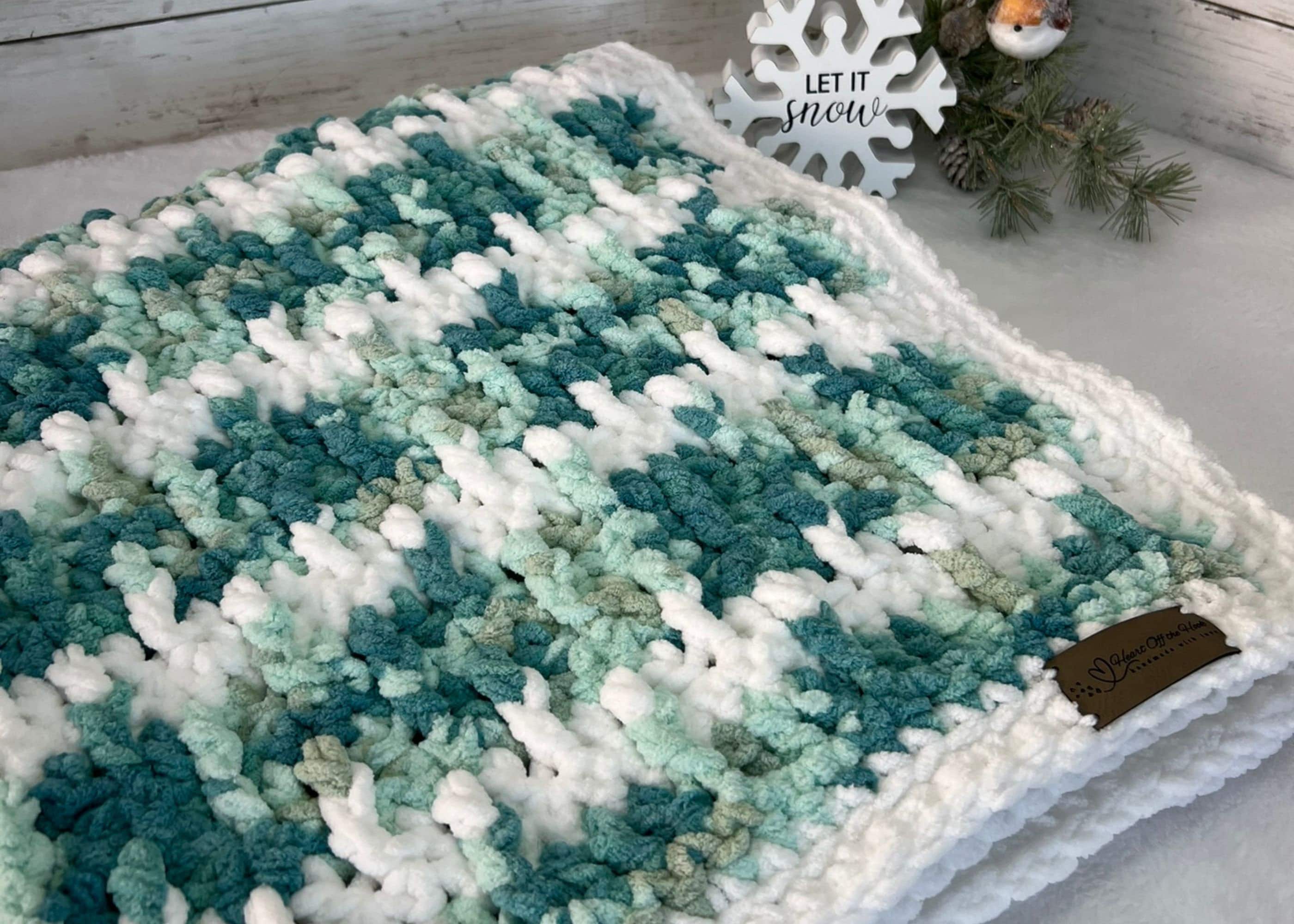 Blue Green Baby Blanket / Squishy Baby Blanket / Aqua Baby Blanket ...