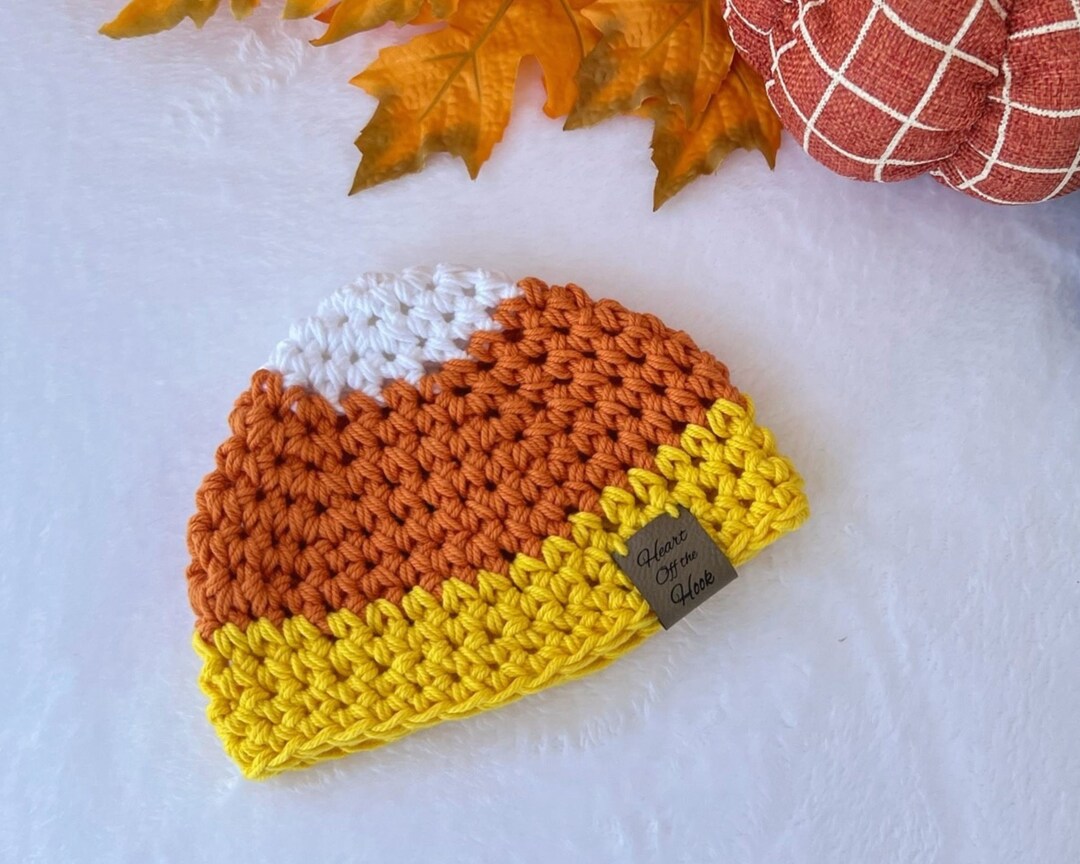 Candy Corn Baby Hat / Candy Corn Baby Beanie / Halloween Baby Beanie ...