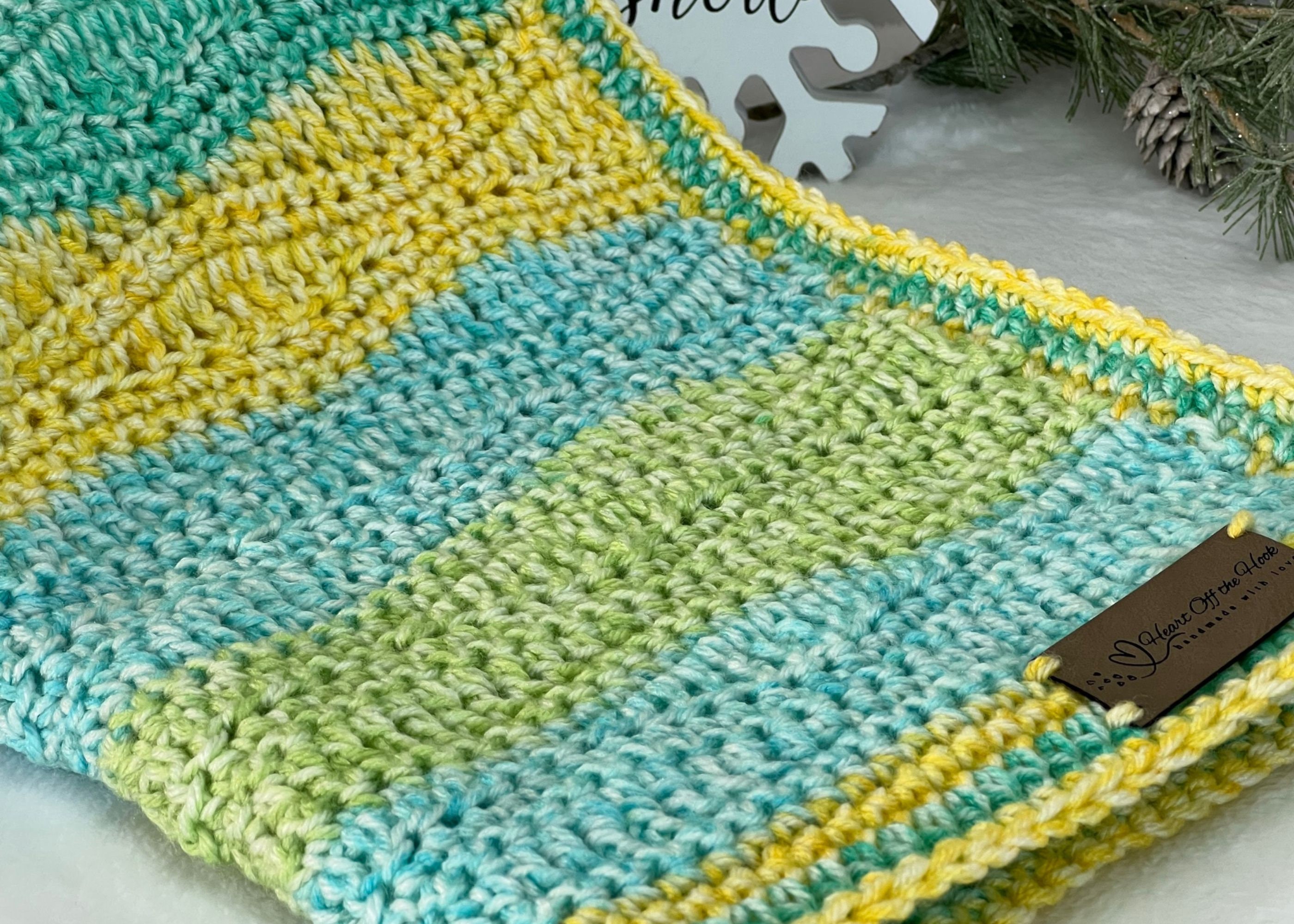 Green, Blue and Yellow Baby Blanket / Lightweight Baby Blanket / Baby ...