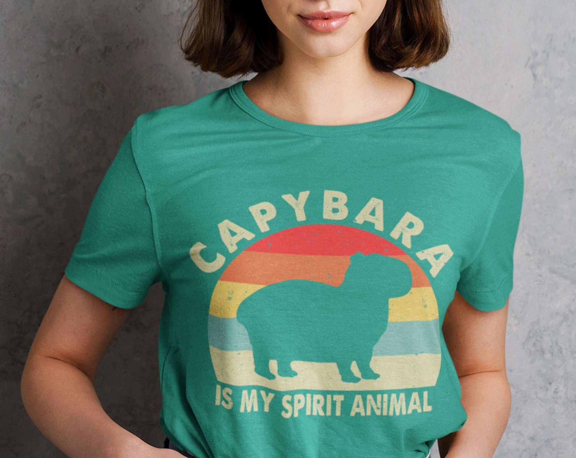 Retro Capybara Shirt, Vintage Capybara Tee, Funny Capybara TShirt