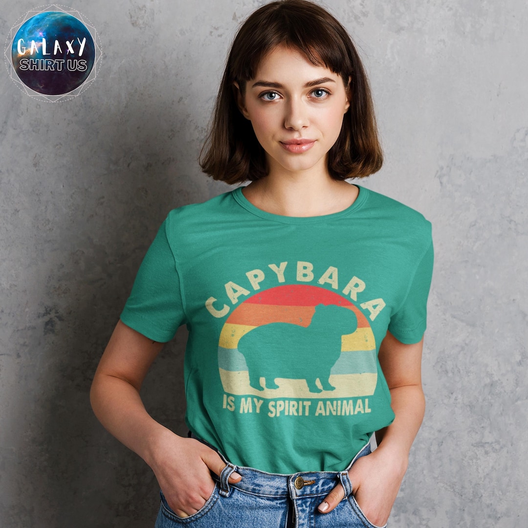 Retro Capybara Shirt, Vintage Capybara Tee, Funny Capybara Tshirt, Pet ...