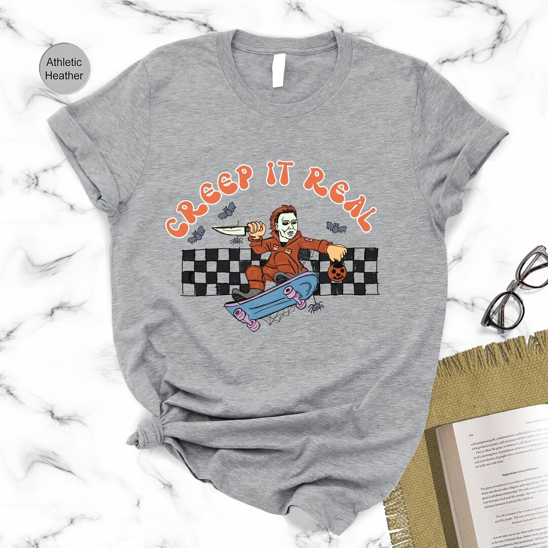 Creep It Real Shirt, Scary Halloween T-shirt, Halloween Pumpkin Tee ...