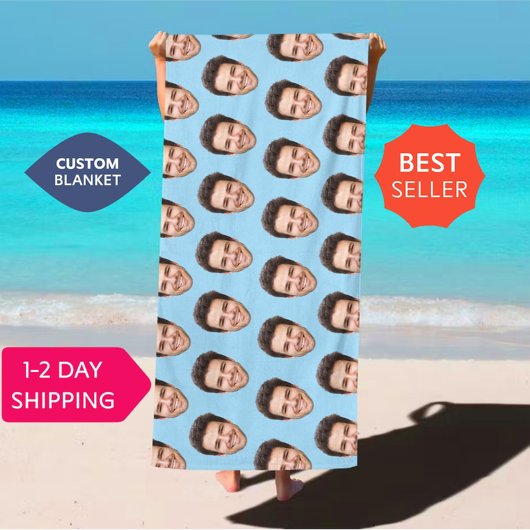 Custom Photo Beach Towel,beach Gift,personalized Beach Towel,best ...