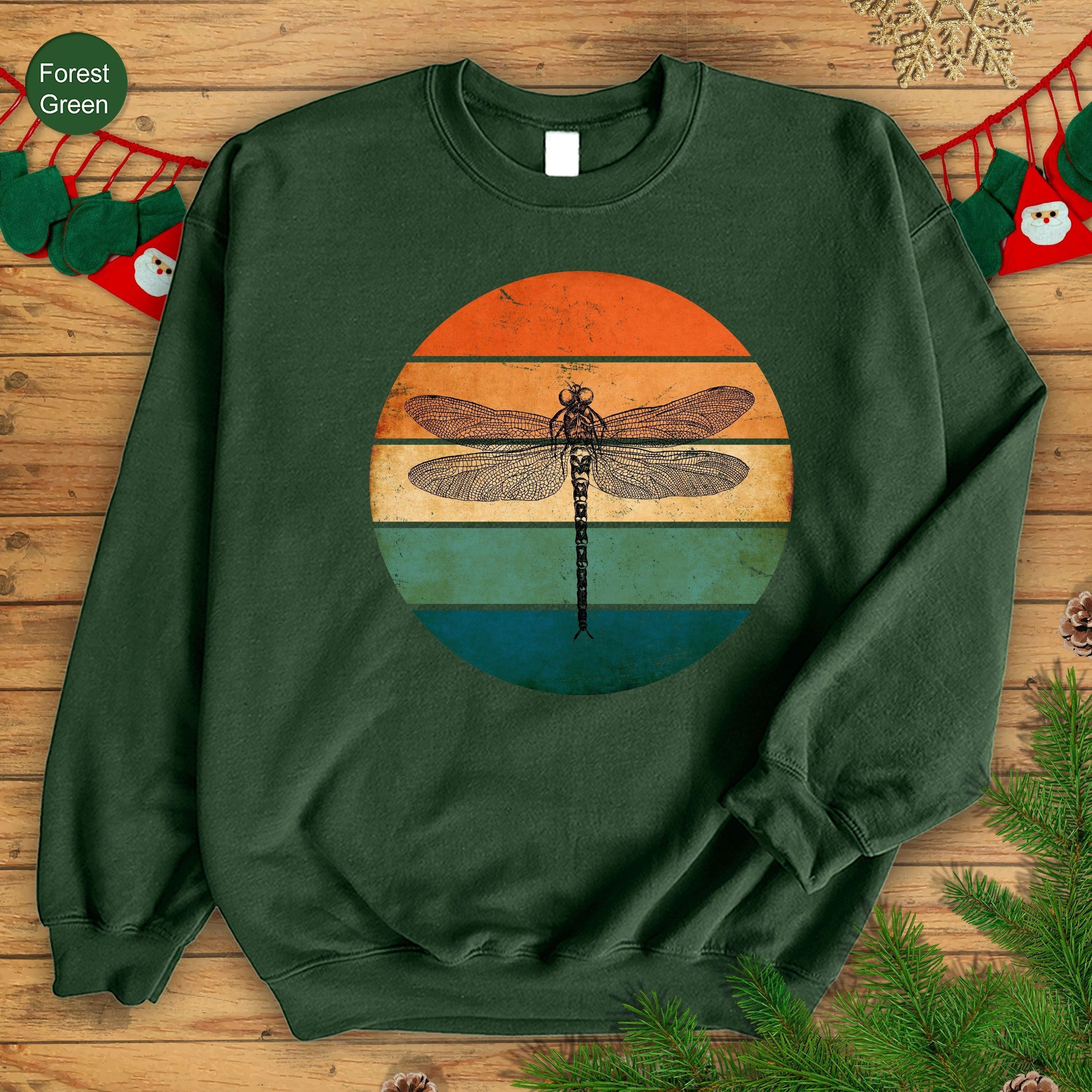 Vintage Dragonfly Sweatshirt,aesthetic Sweatshirt,dragonfly Gifts ...