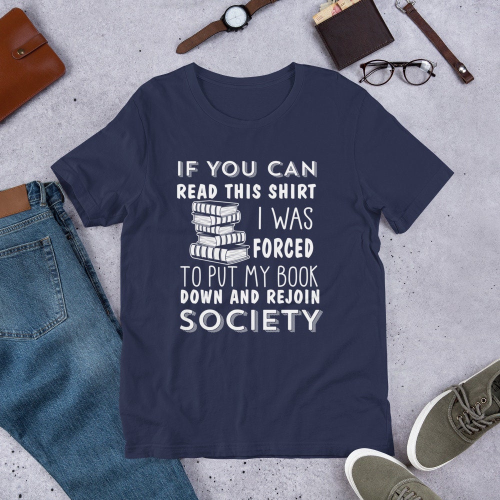 If You Can Read This Shirt, Book Nerd Shirt, Reading Lover Tee, Book ...