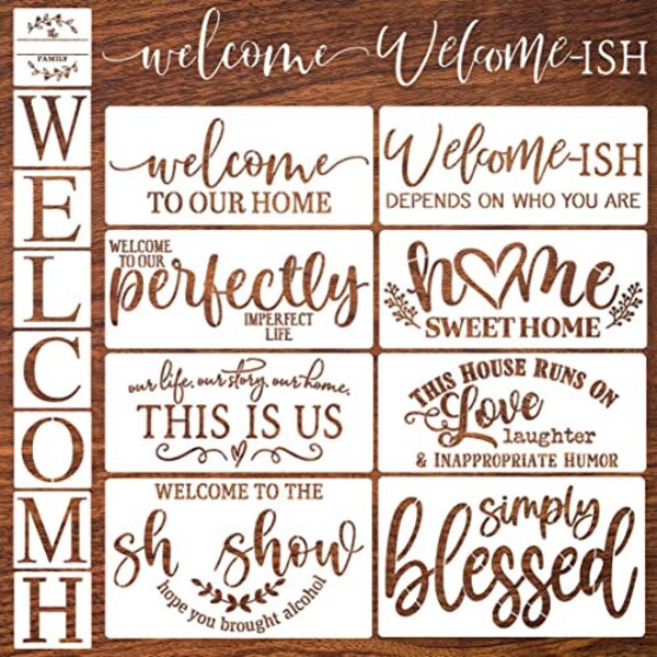 Reusable Stencils for Wood Signs - Etsy