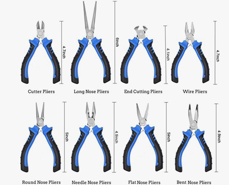 Jewelry Making Tools 8pcs Set /mini Precision Pliers Kit With Wood ...