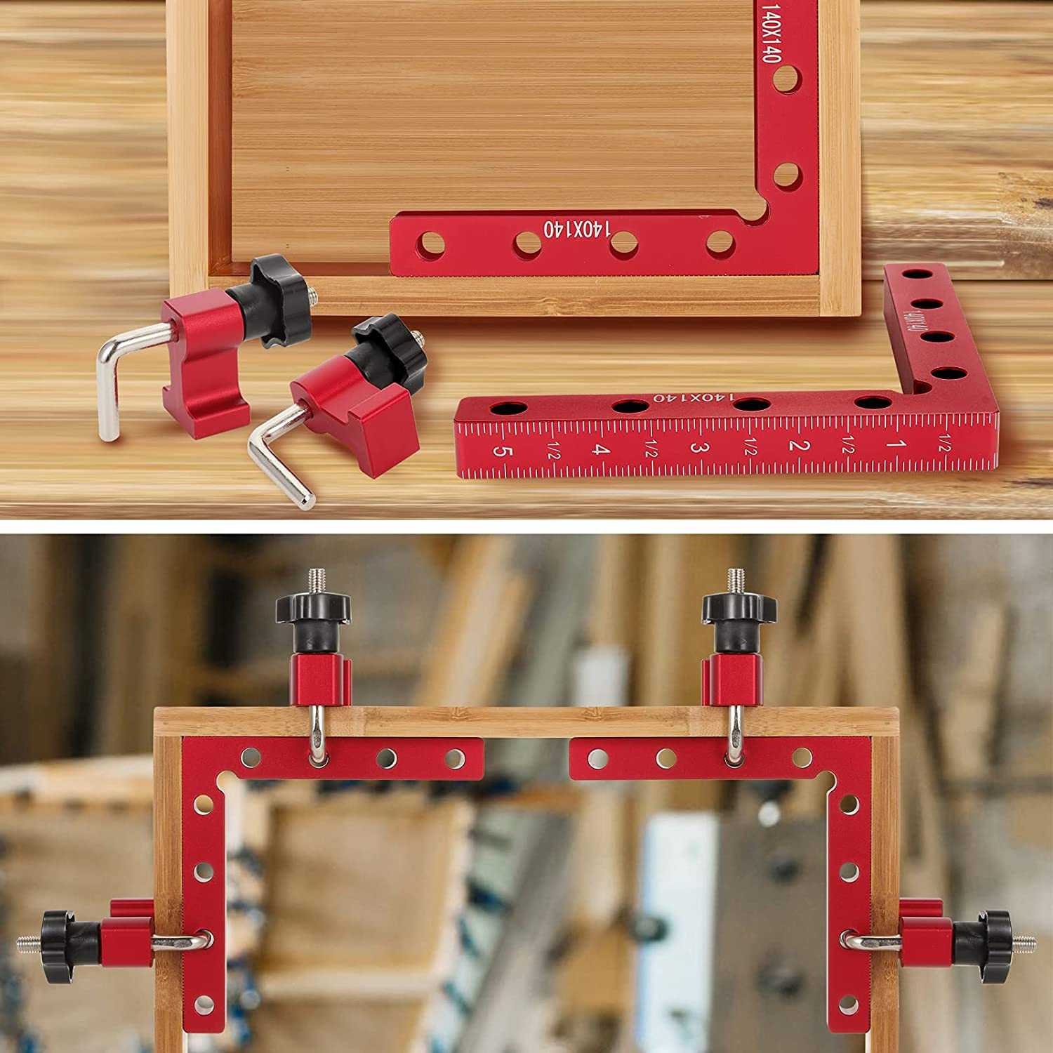 90 Degree Clamps for Woodworking Positioning Squares Right Angle Clamps ...