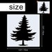 8-piece Pine Tree Stencils Art Painting Templates for DIY Winter ...