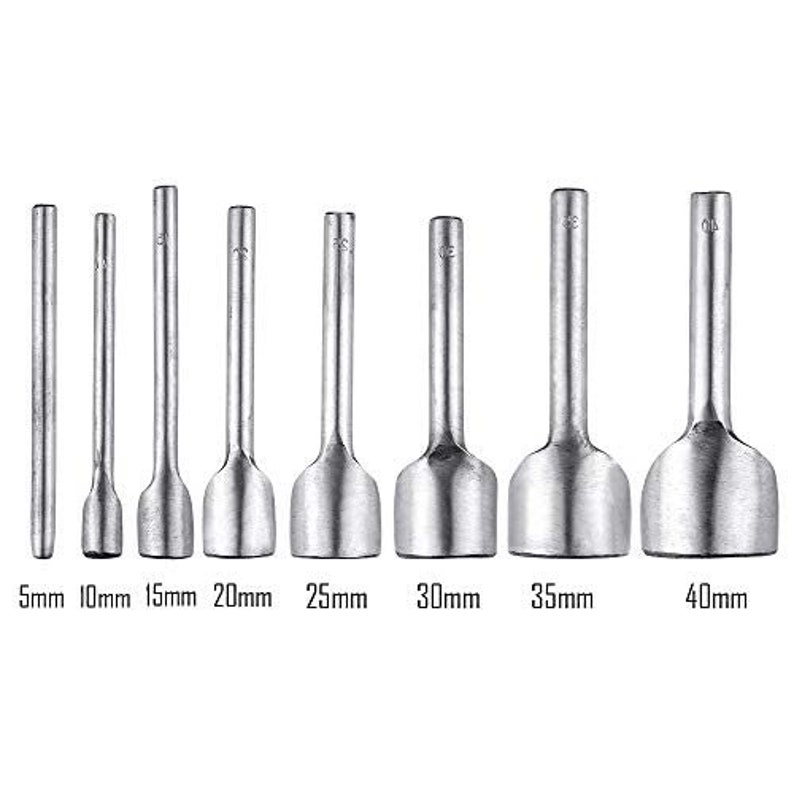8-piece Half-round Leather Craft Cutter Punch Set for Crafting Straps ...