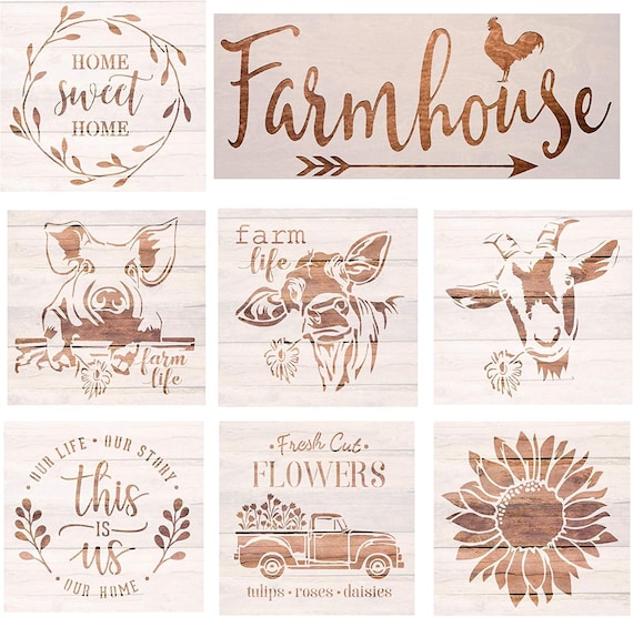 Printable Farmhouse Chic Stencils