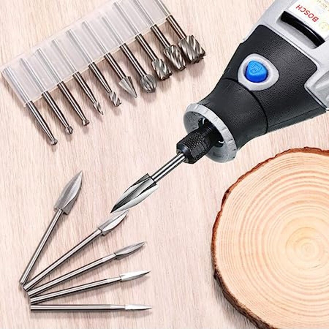 15-piece Wood Carving and Engraving Drill Bit Set With Engraving ...