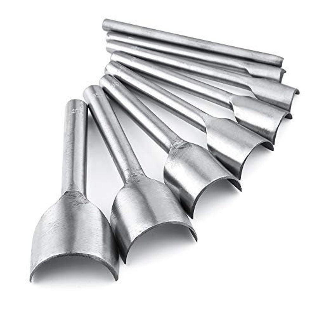 8-piece Half-round Leather Craft Cutter Punch Set for Crafting Straps ...