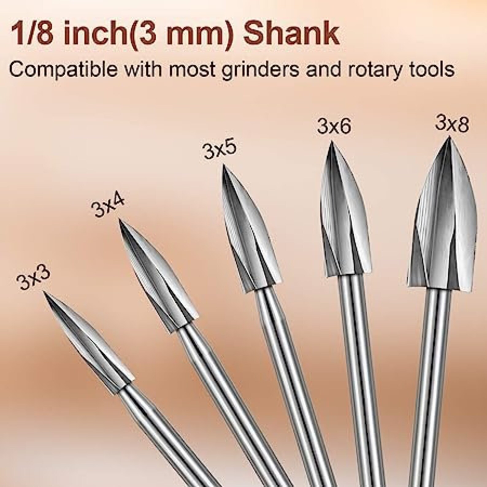 15-piece Wood Carving and Engraving Drill Bit Set With Engraving ...