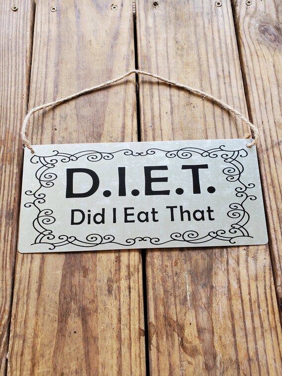 Signs 11in x 5in Galvanized Metal Hanging Sign Home Décor etna.com.pe