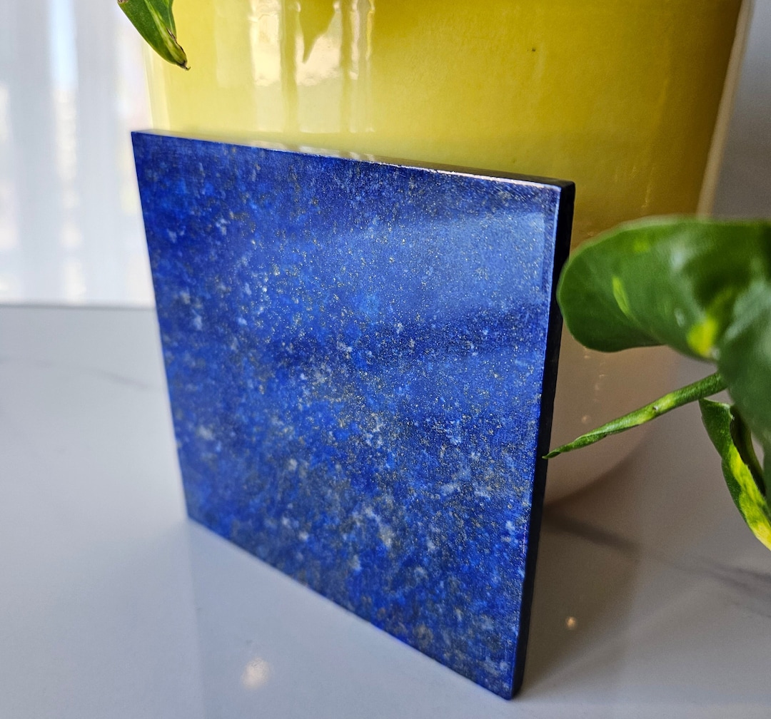 Lapis Lazuli Stone Tile: A+++ Grade Afghani Decor (10x10 Cm) - Etsy