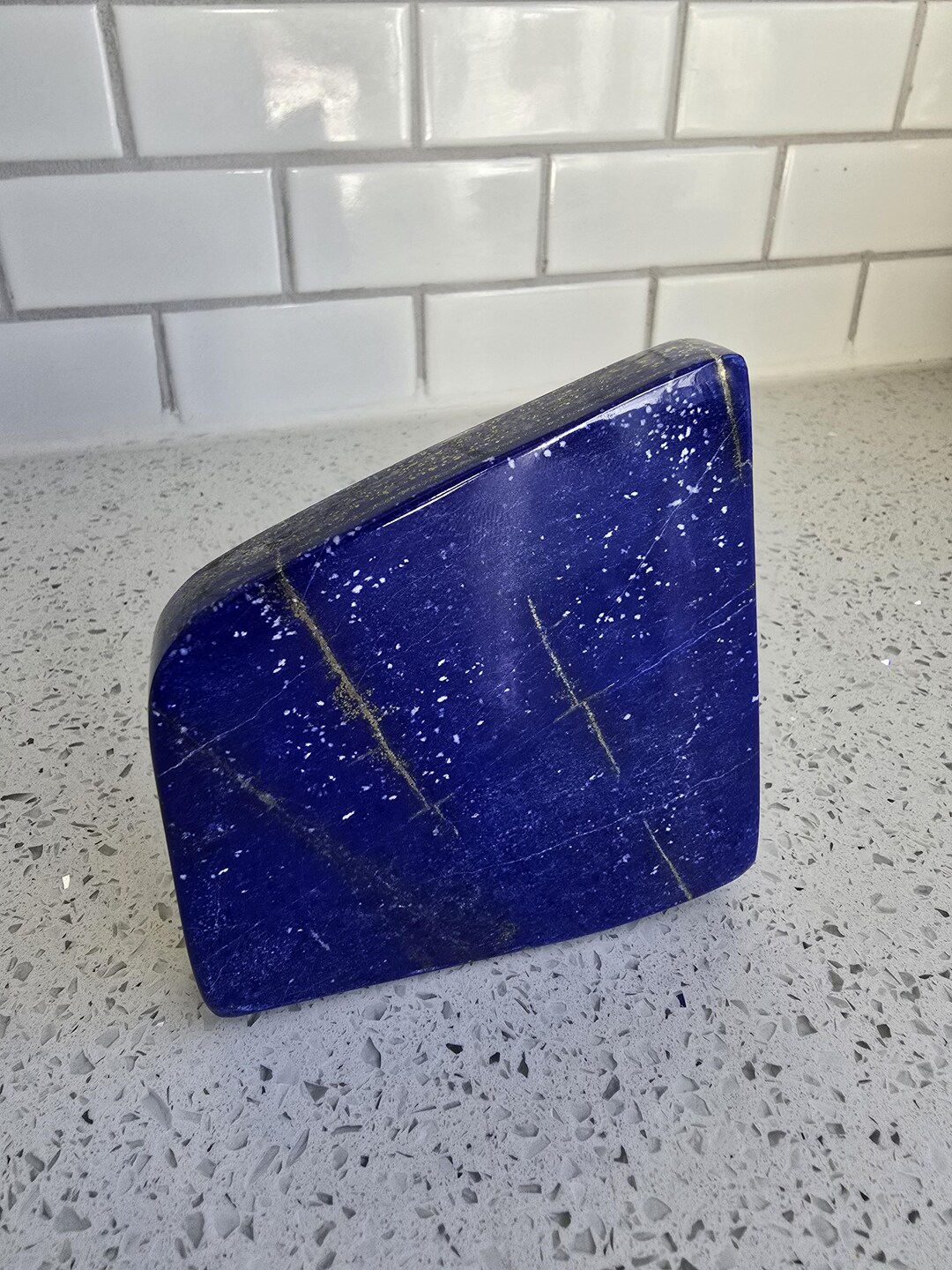 Polished Rough Lapis Lazuli Slab: Afghanistan Golden Pyrite Crystal - Etsy