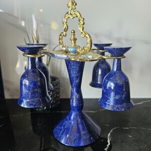 Handcrafted Lapis Lazuli Pálinka Cup Glasses Wine Whiskey Glass Teacup ...
