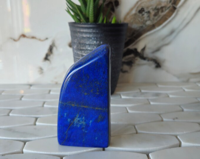 Free Form Lapis Lazuli: Polished Afghanistan Gemstone (164 Grams) - Etsy
