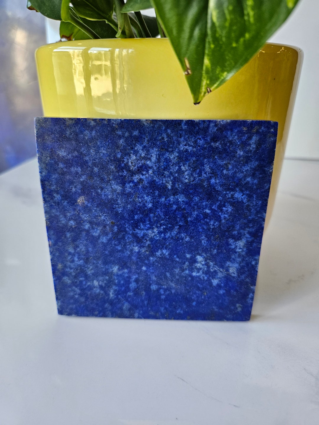 A+++ Afghani Lapis Lazuli Tile: Reiki Chakra Stone (10x10 Cm) - Etsy
