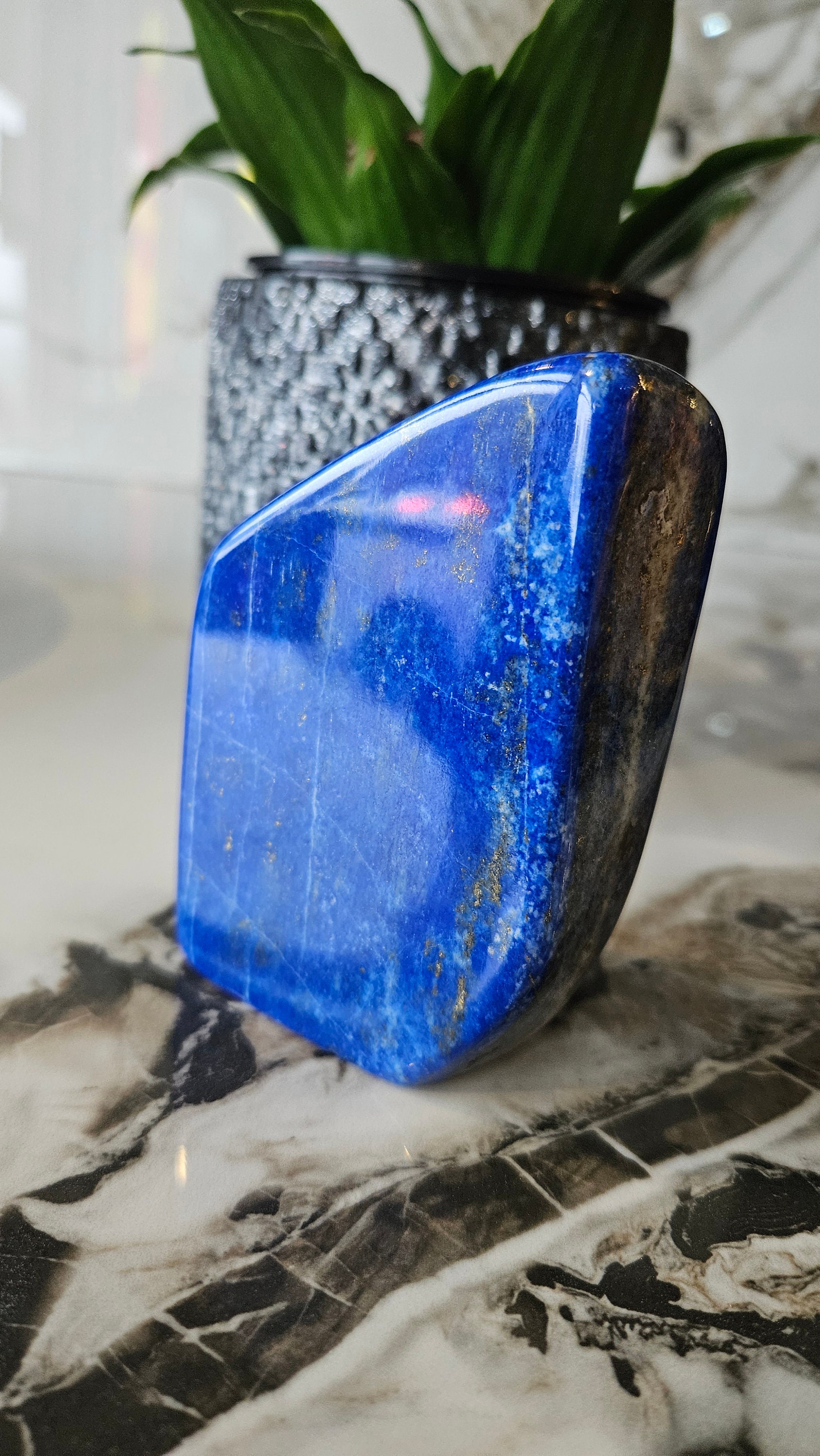 Grade A Authentic Free Form Stone From Lapis Lazuli, Tumbled Stone ...