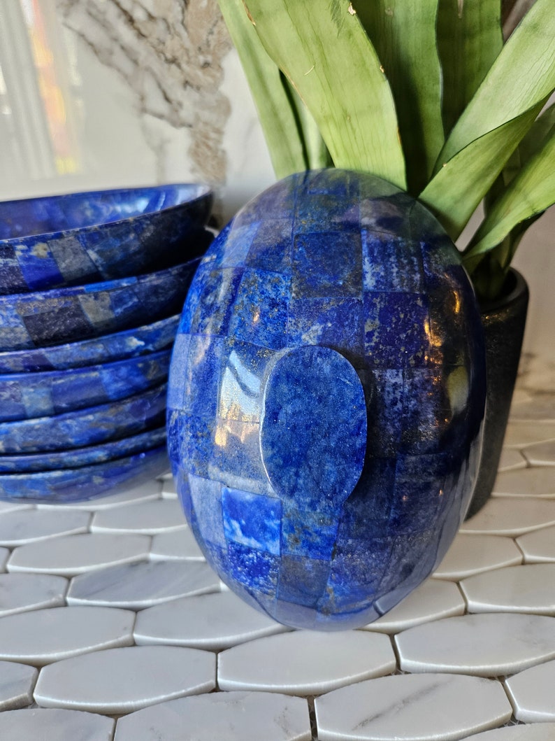 Lapis Lazuli Bowl 20 Cm, Hand-carved Display Piece From Afghanistan - Etsy