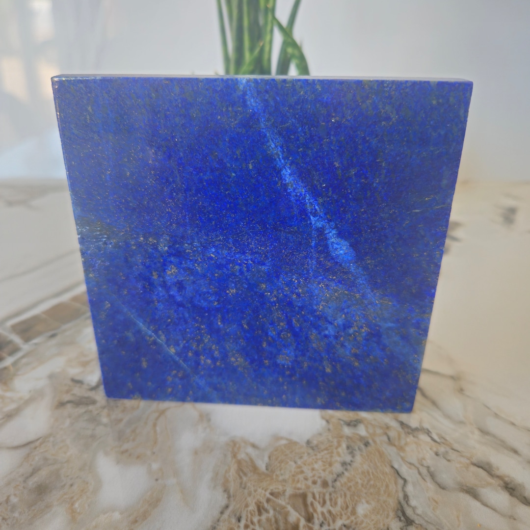 Lapis Lazuli Stone Oneside Polished Tile | Crystal Properties, Boho ...