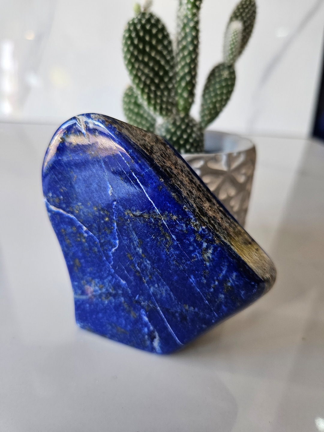 Free Form A++ Lapis Lazuli, Crystal Decor, Lapis Palm Stone, Intuition ...