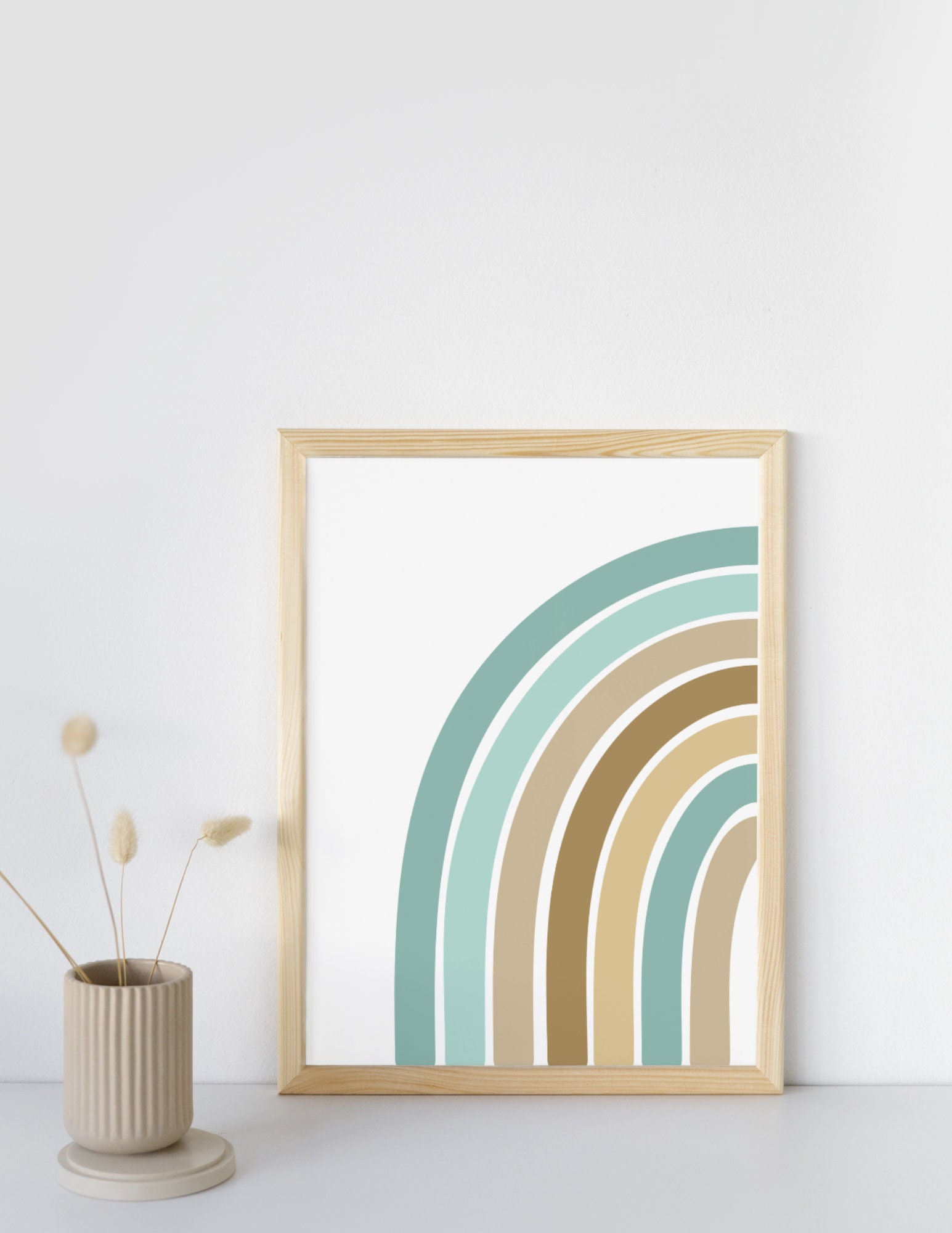 Rainbow Nursery Print, Rainbow Baby, Boho Nursery Art, 3 Piece Nursery ...