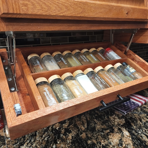 Under Cabinet Spice Rack - Etsy