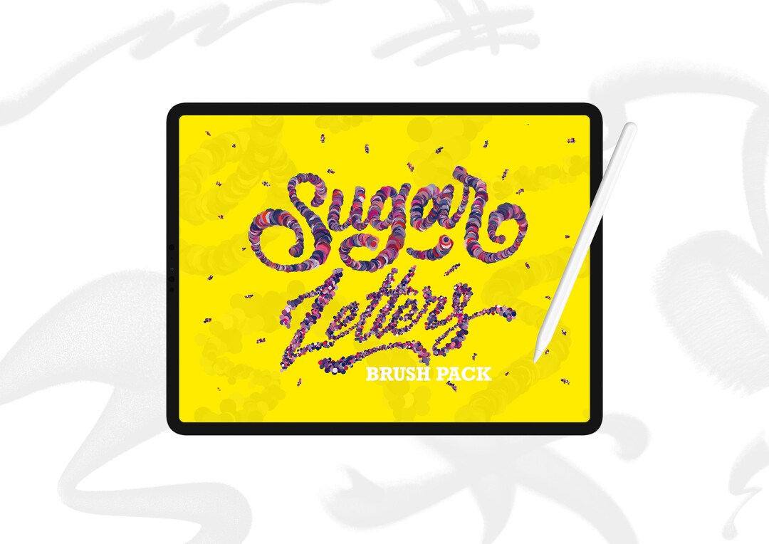 Sugar Lettering Brush Pack - Etsy