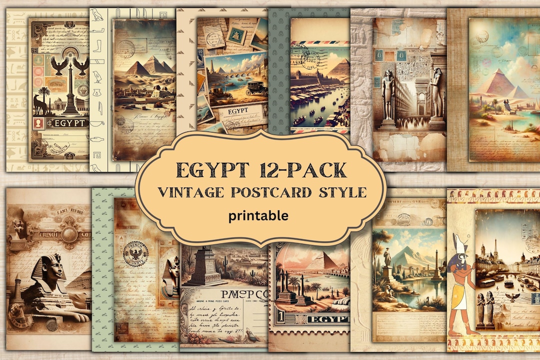 Ancient Egypt Junk Journal Pages, Old Egyptian Pharaoh Download ...