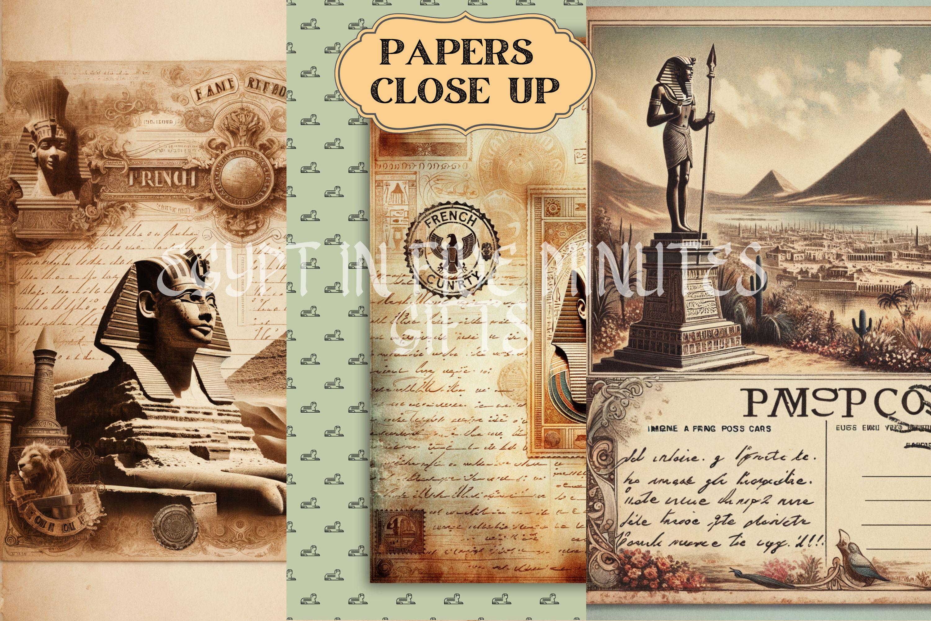 Ancient Egypt Junk Journal Pages, Old Egyptian Pharaoh Download ...