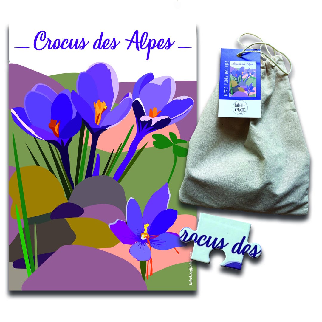 CROCUS 24 Piece Puzzle - Etsy