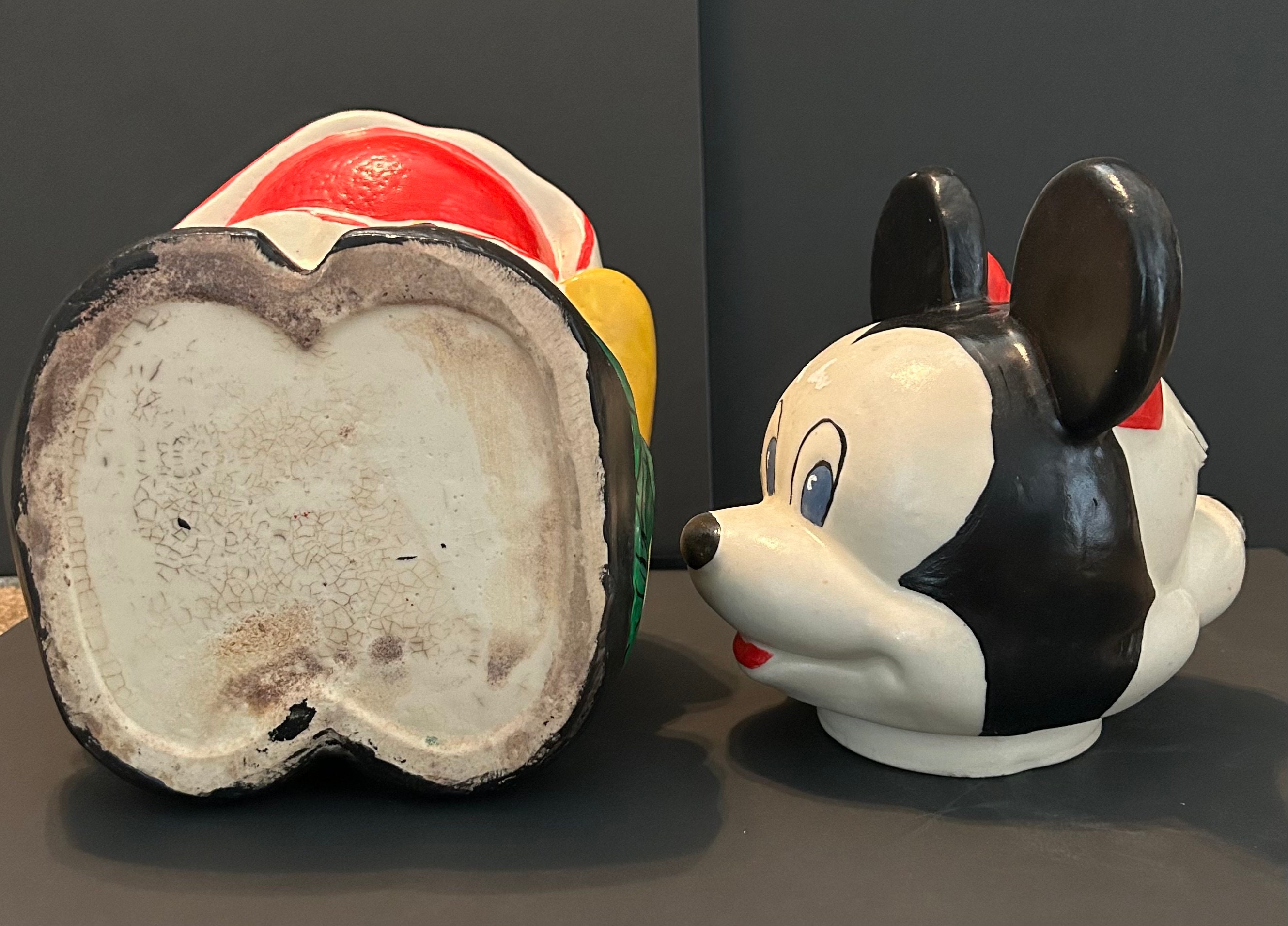 Vintage Mickey, Minnie Mouse Cookie Jar - Etsy