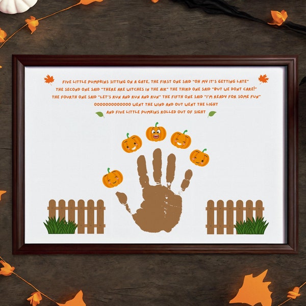 Halloween Handprint Craft - Etsy
