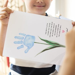 Mother's Day Printable Bundle of Handprint Art Grandma Mom Birthday DIY ...