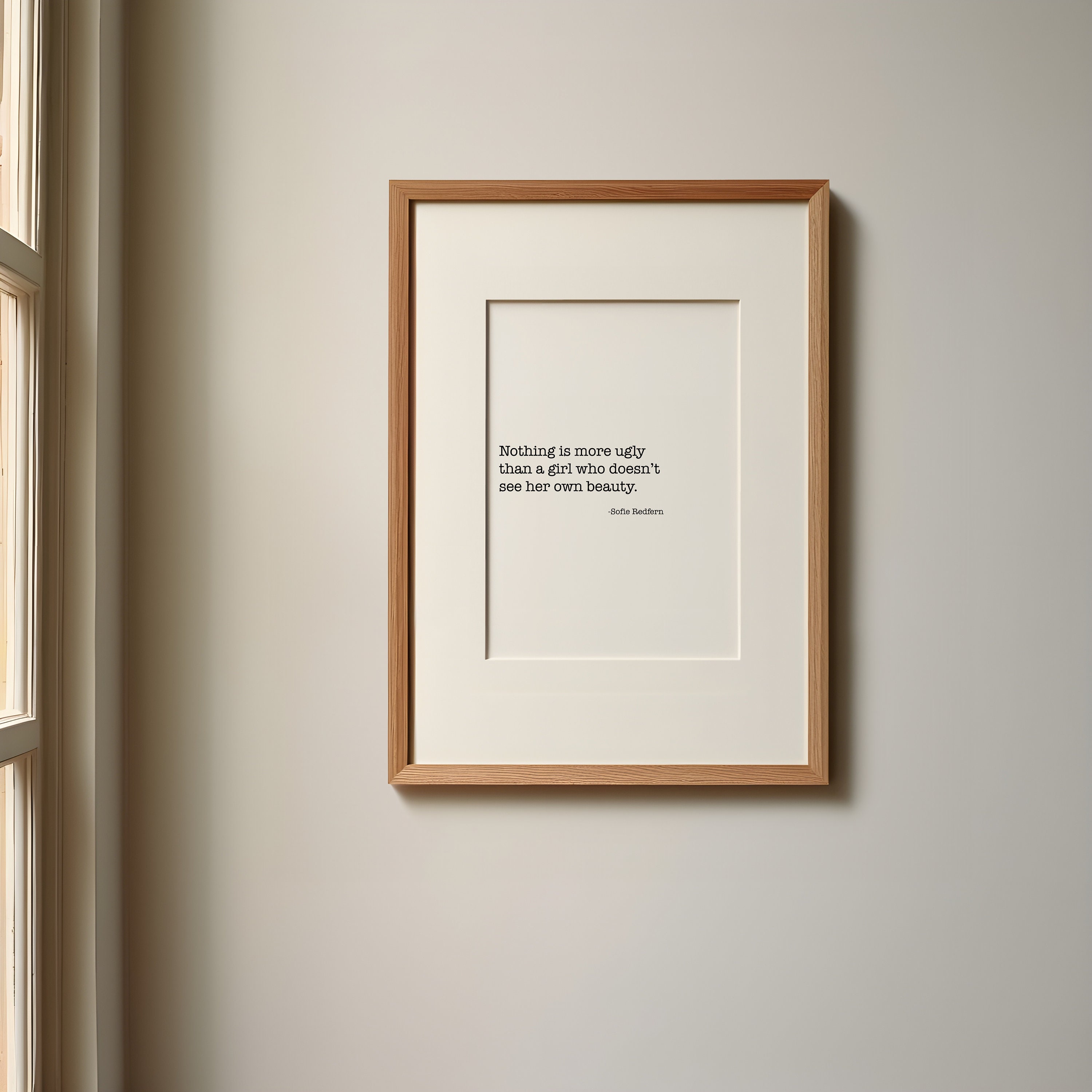 A Girl's Beauty - A Quote Printable by Sofie Redfern, Mental Health ...