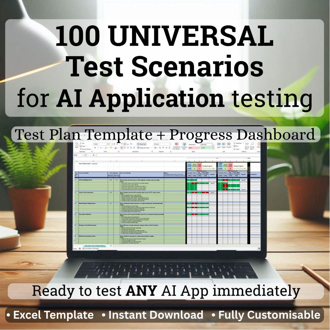 100 Universal AI Application Test Scenarios + Test Plan Template ...