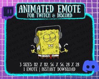 Spongebob Twitch Emote - Etsy