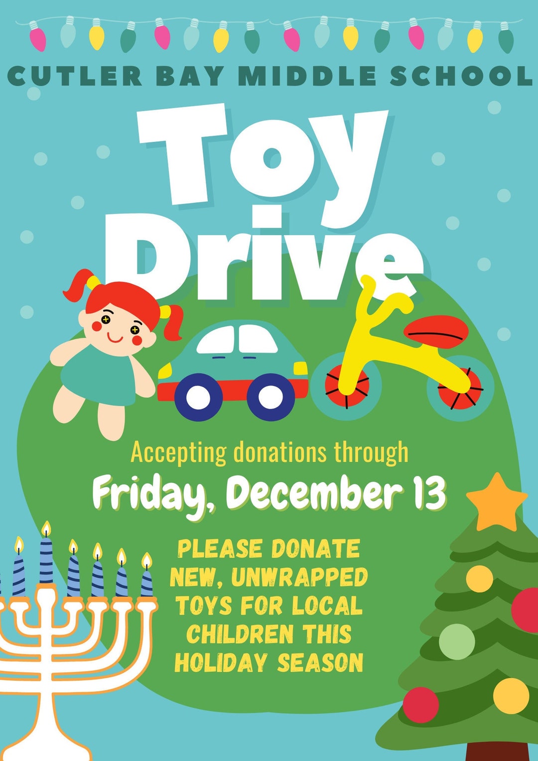 Toy Drive Flyer - Etsy