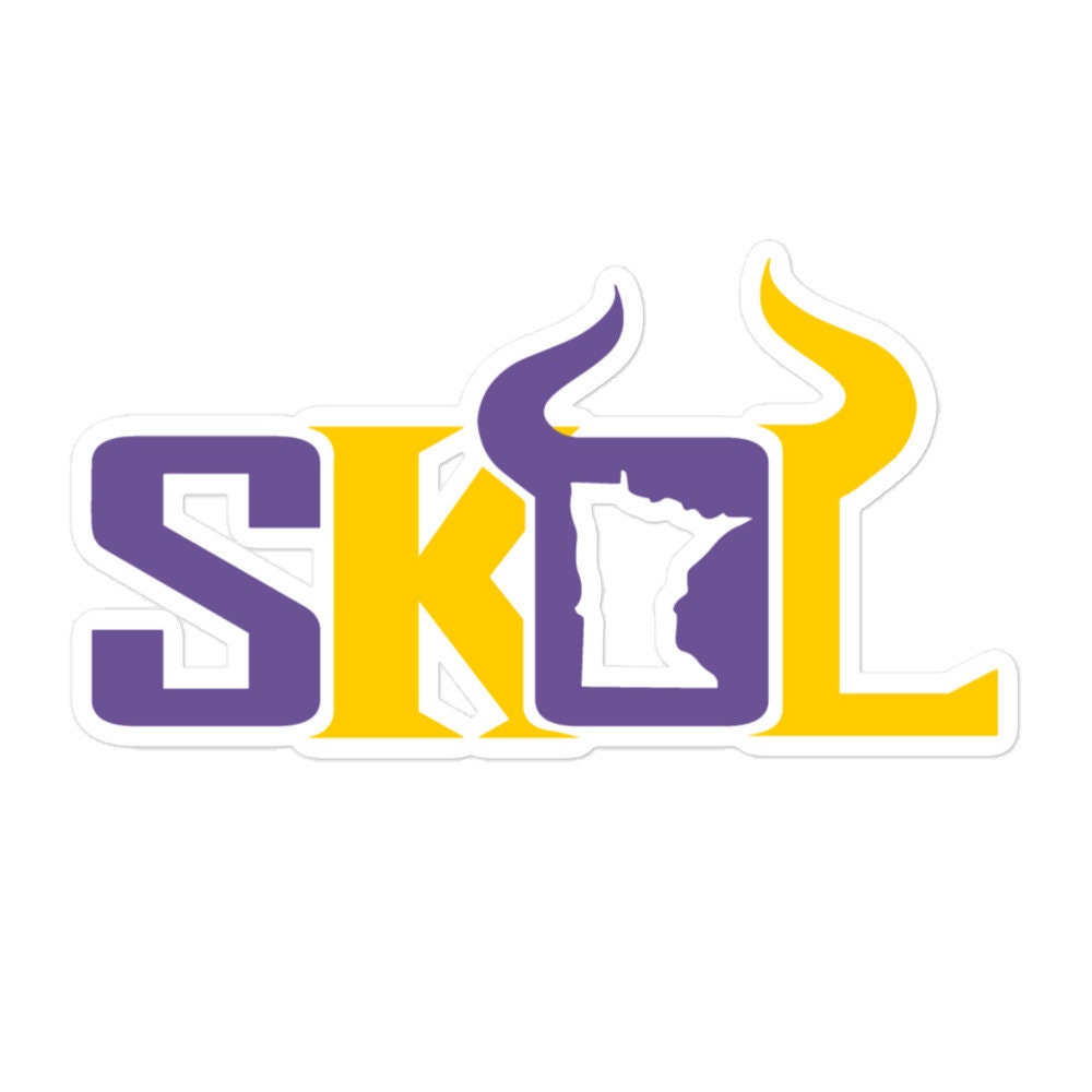 Minnesota Vikings SKOL Vinyl Sticker - Etsy