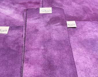 Hand Dyed Wool Fabric Dark Purple Purple Rug Hooking Appliqué & Crafts ...